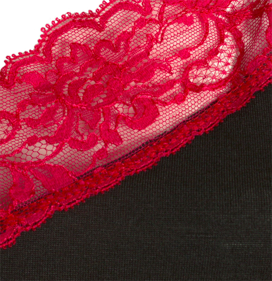 Black And Red Lace Ribbon